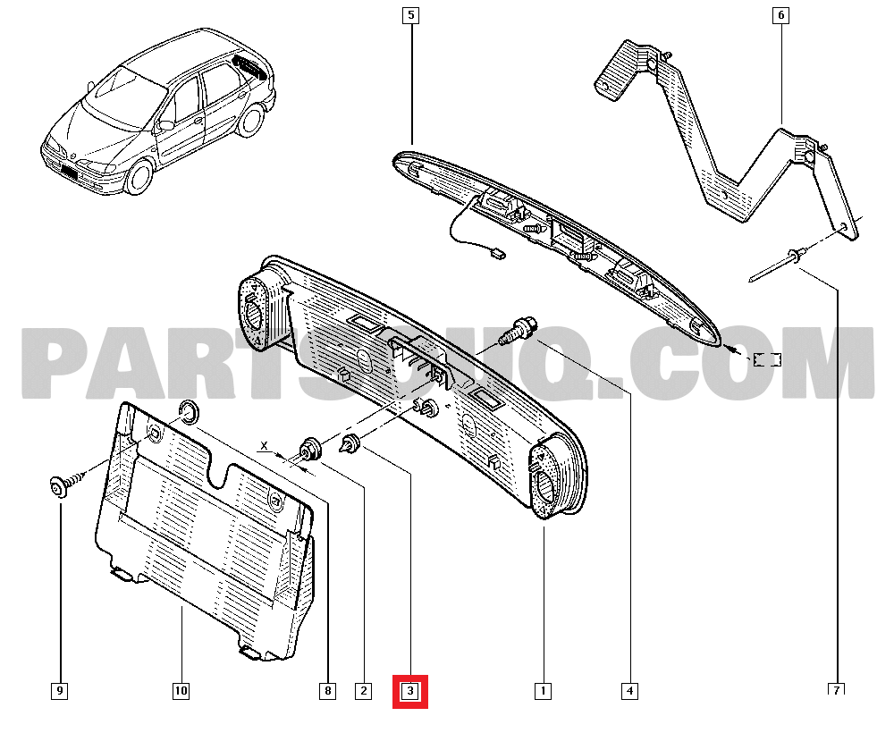 7703077250 - Clip forra porta 8,2mm :: ALL4RENAULT