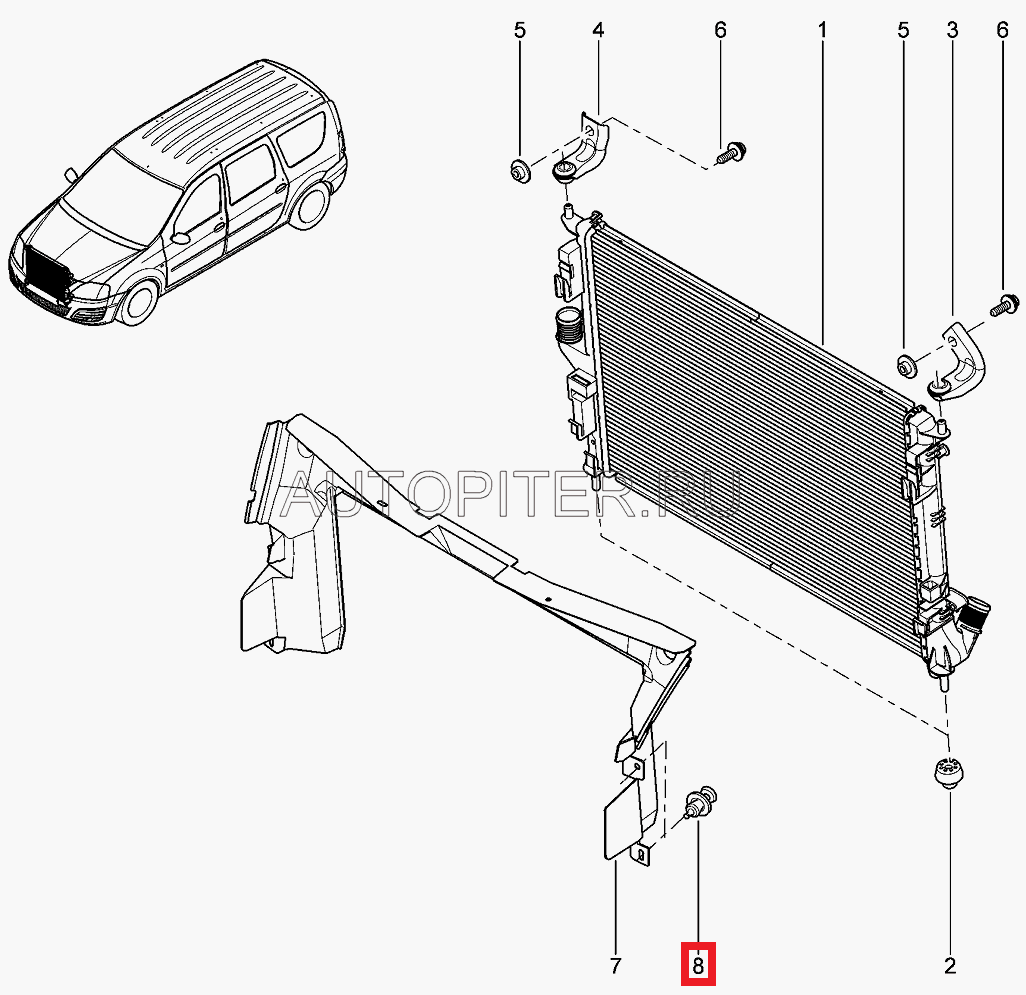 7703072236 - Clip parafuso plástico :: ALL4RENAULT