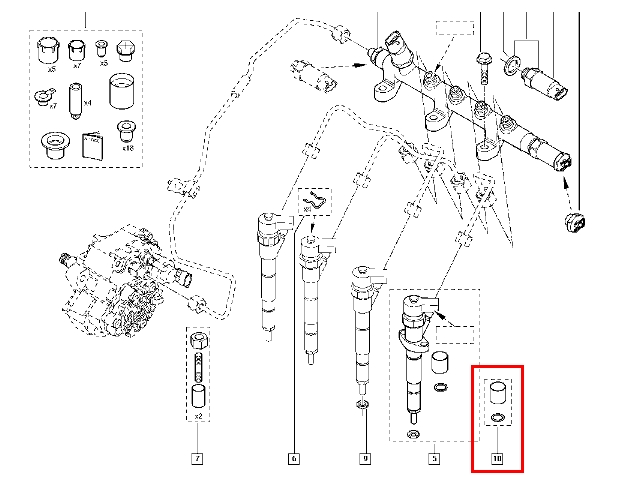 7701474025 - Kit reparação injector :: ALL4RENAULT