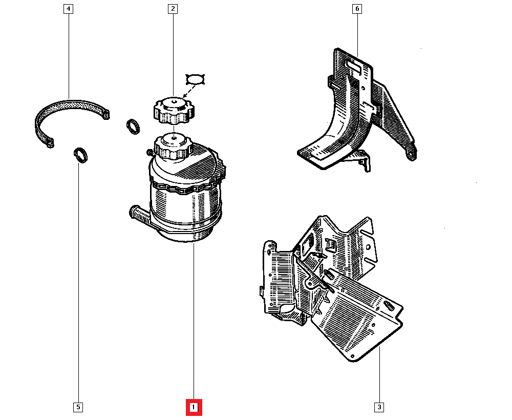 7701203218 - Reservatório vaso expansão plástico :: ALL4RENAULT