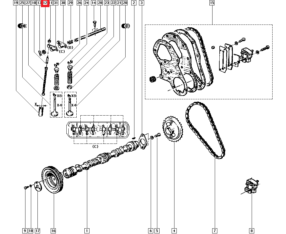 0602982700 - Mola veio excêntrico 680/800/B1B :: ALL4RENAULT