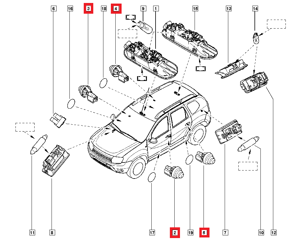7700427640 - Interruptor luz (2 terminais) :: ALL4RENAULT