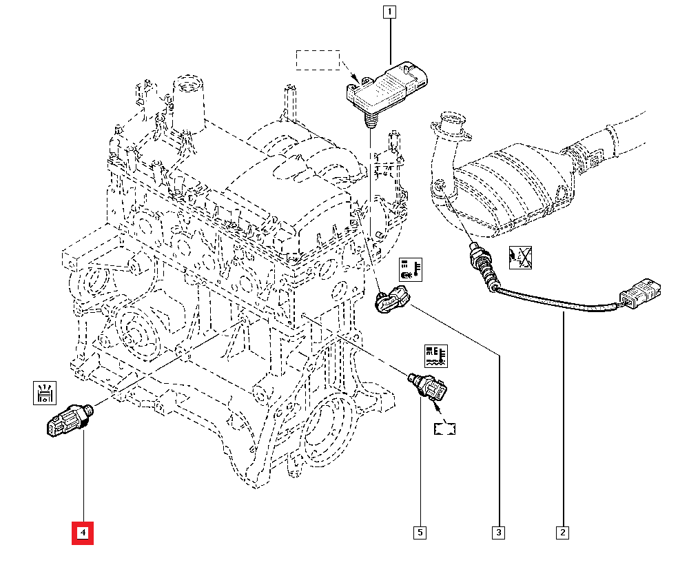 8200680689 - Captor magnético (2 fios) :: ALL4RENAULT