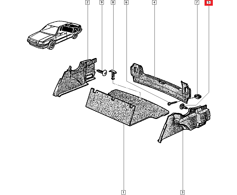 7703077068 - Clip revestimento interior 6,7mm :: ALL4RENAULT
