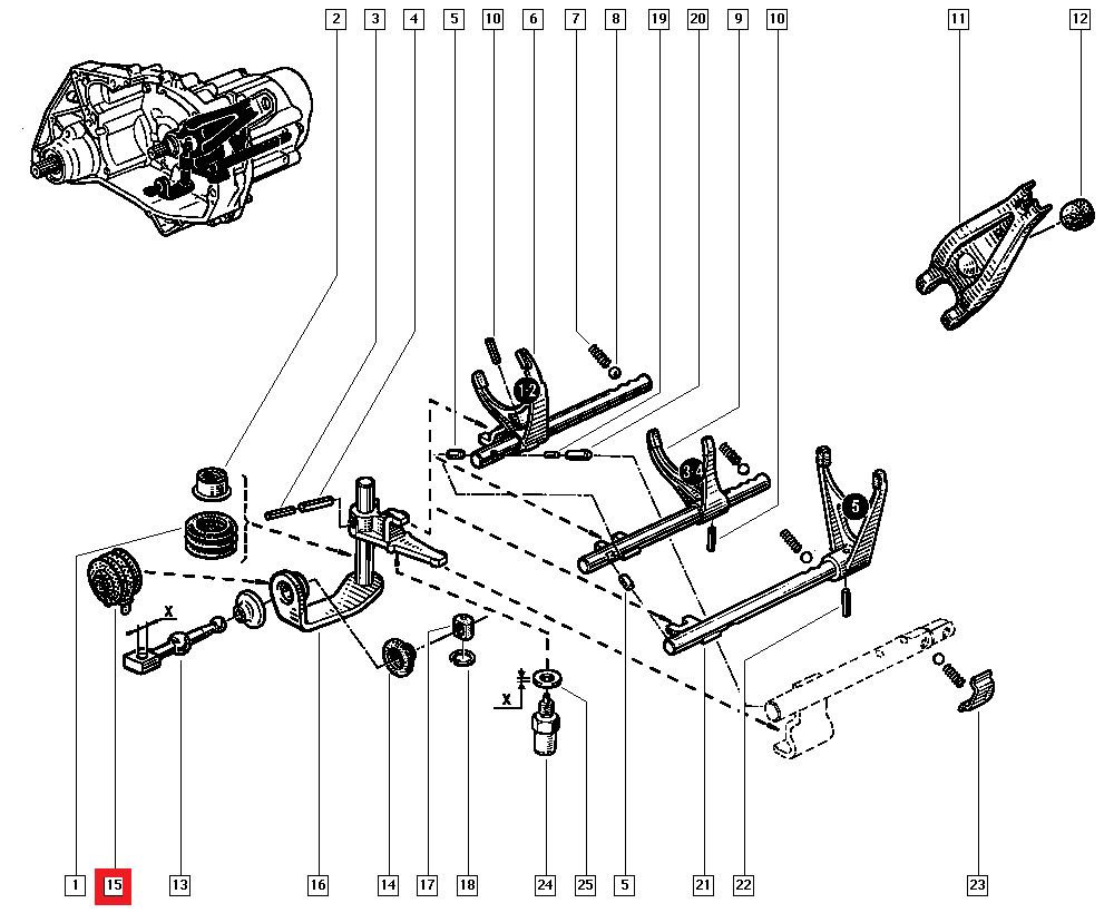 7700859626 - Fole alavanca mudanças :: ALL4RENAULT