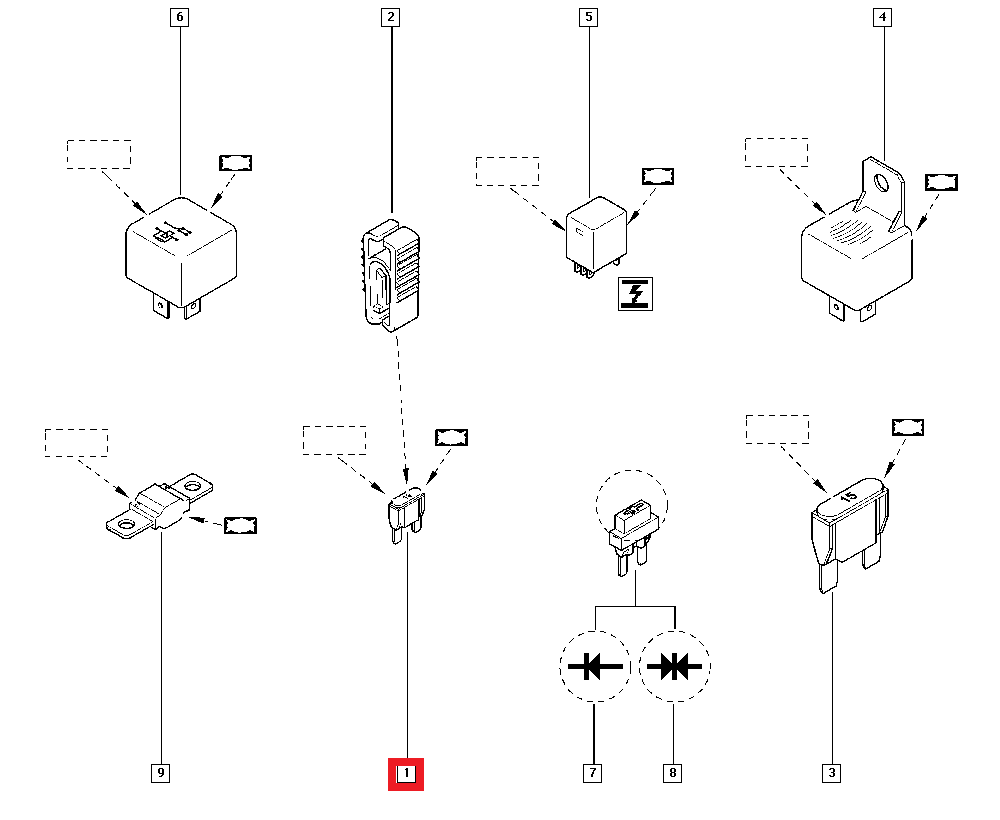 7700410573 - Fusível Minival 7,5A Castanho Medio :: ALL4RENAULT