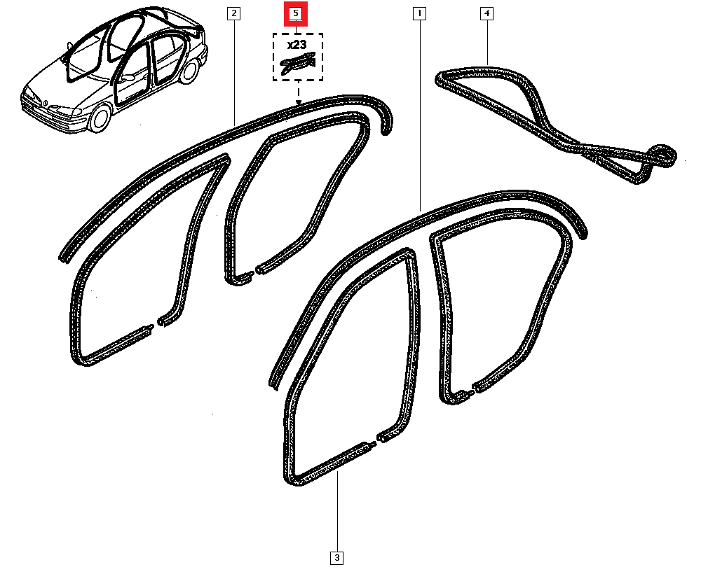 7701408860 - Clip borracha porta :: ALL4RENAULT