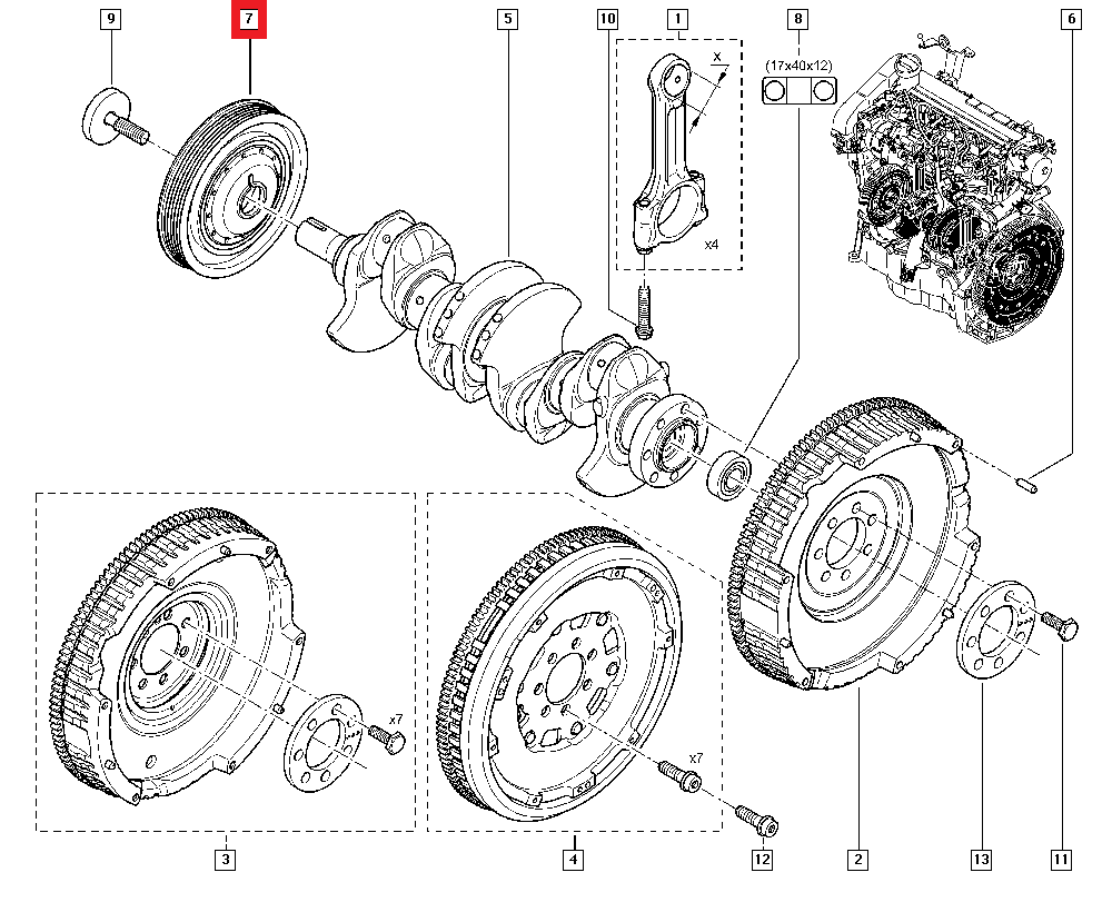 123033245R - Poli 6PK 151x26mm cambota :: ALL4RENAULT