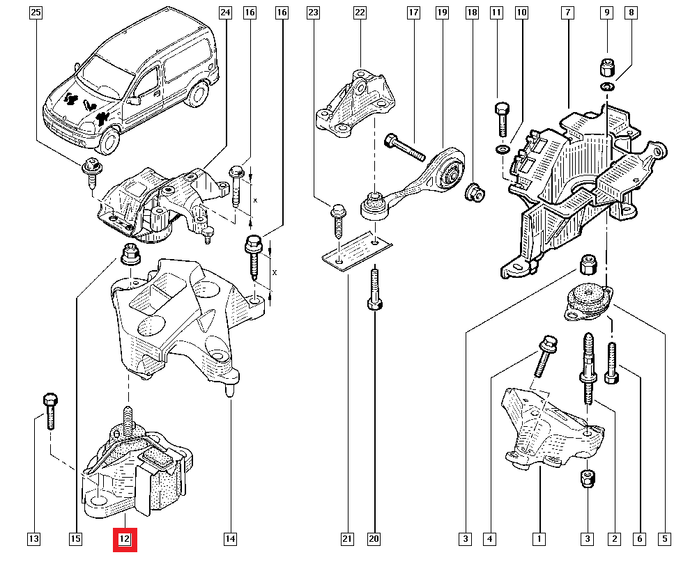 8200267625 - Apoio motor direito :: ALL4RENAULT