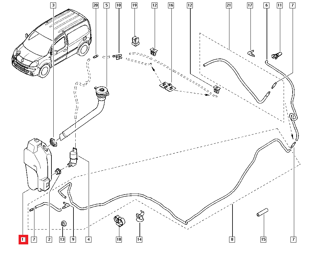 7701068747 - Deposito limpa vidros :: ALL4RENAULT