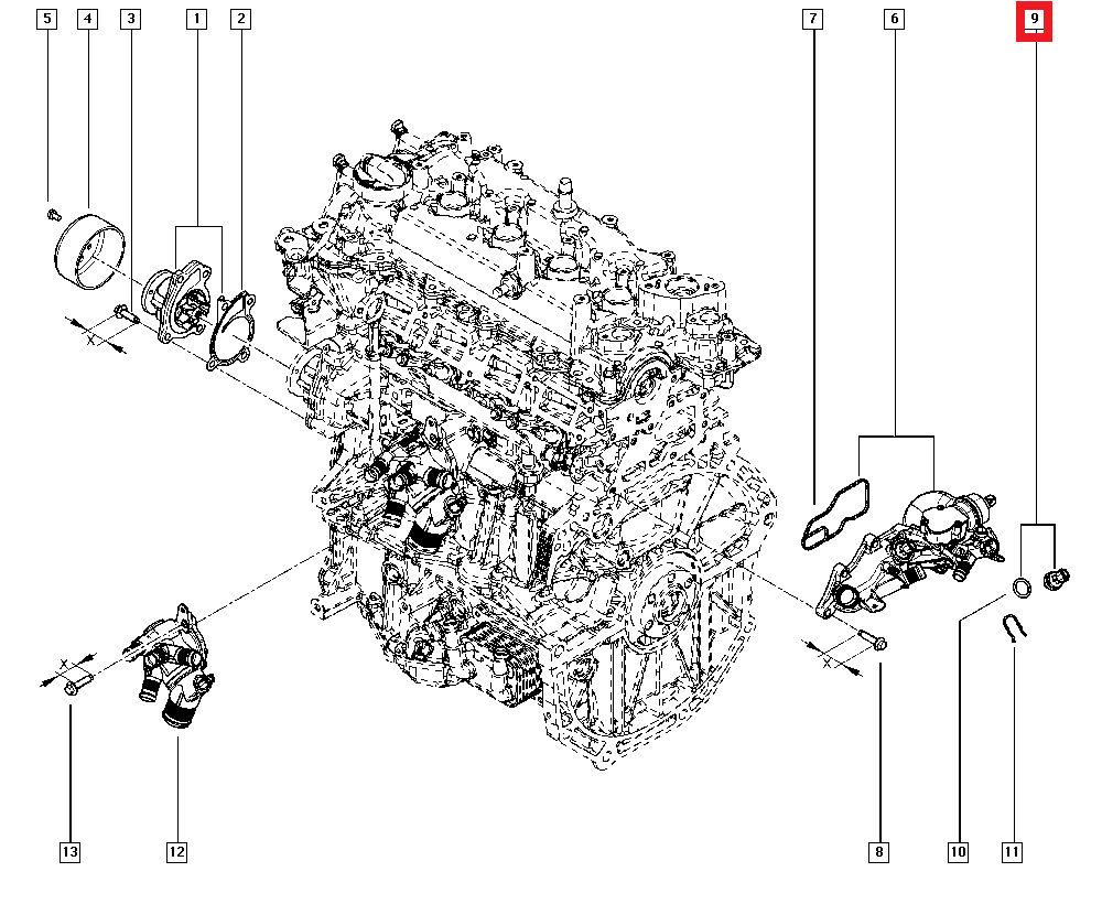 8200650777 - Sensor temperatura liquido refrigeração :: ALL4RENAULT
