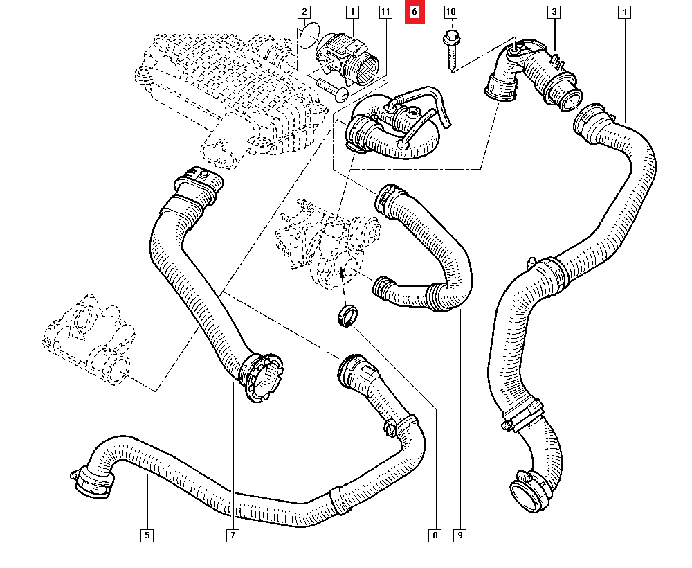 8200404193 - Tubo ar TURBO :: ALL4RENAULT