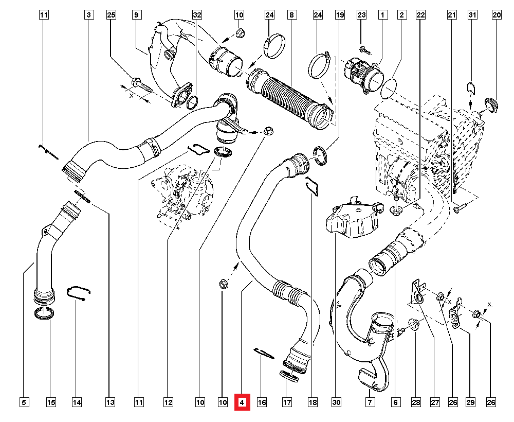 144603415R - Tubo ar :: ALL4RENAULT