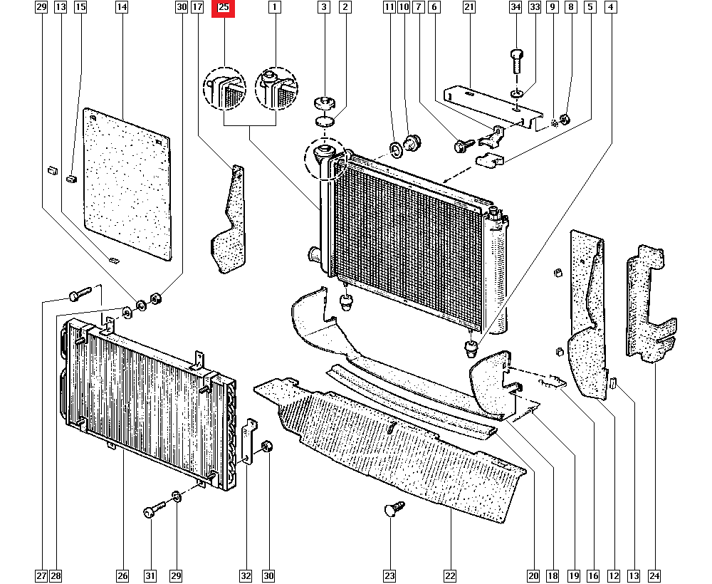 7700785734 - Radiador motor :: ALL4RENAULT