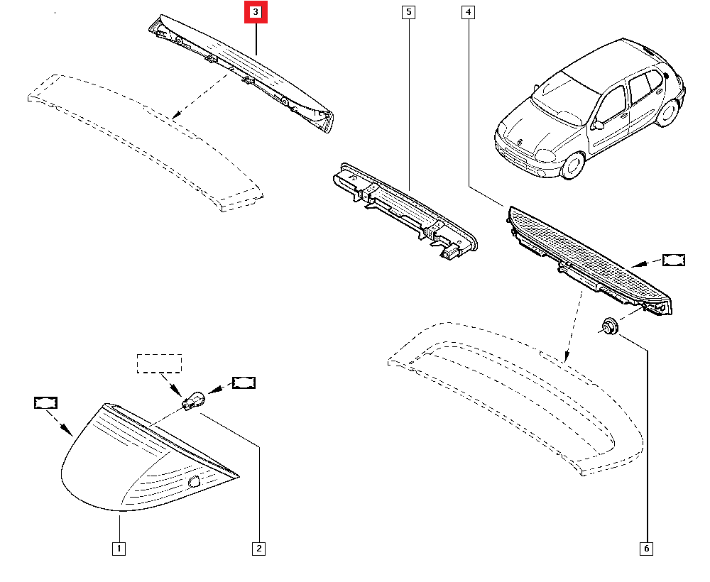 7700844706 - Farolim 3º stop :: ALL4RENAULT