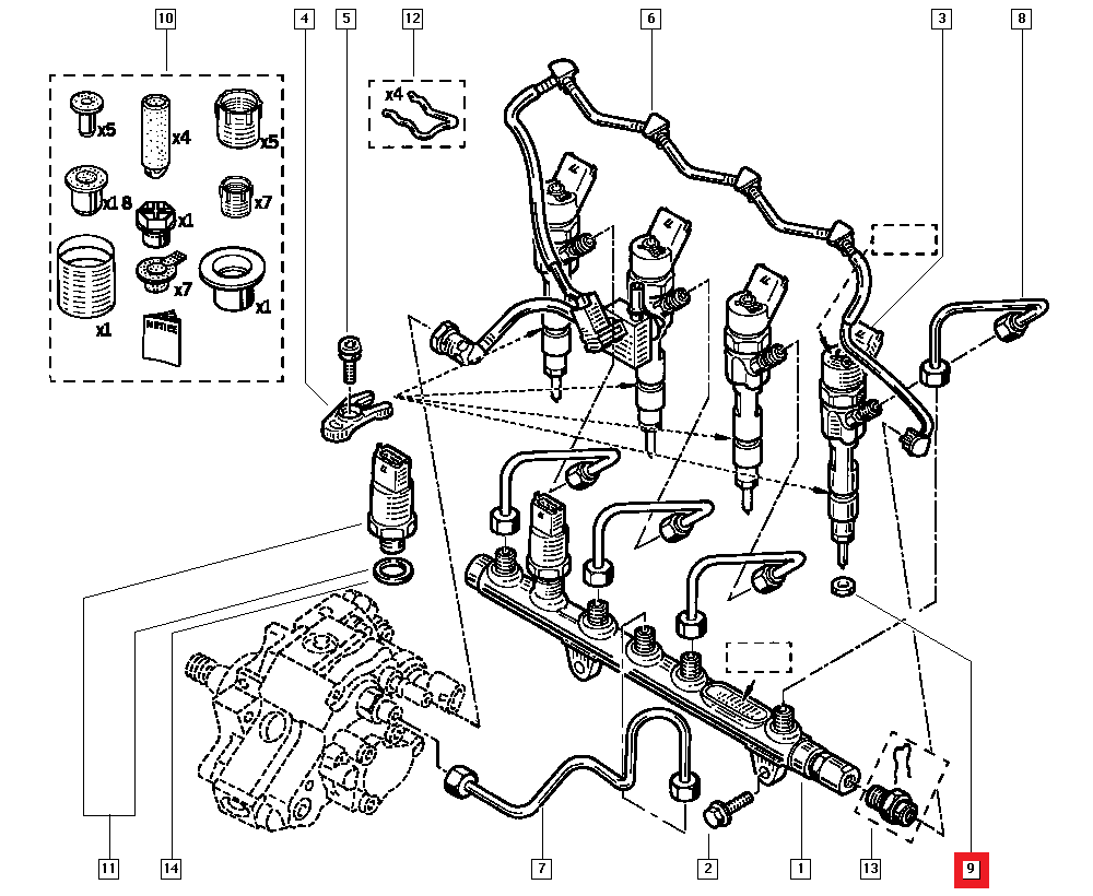 166267685R - Anilha cobre 7,5x15x3mm injector :: ALL4RENAULT