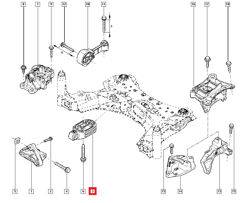 112380005R - Suporte motor traseiro :: ALL4RENAULT