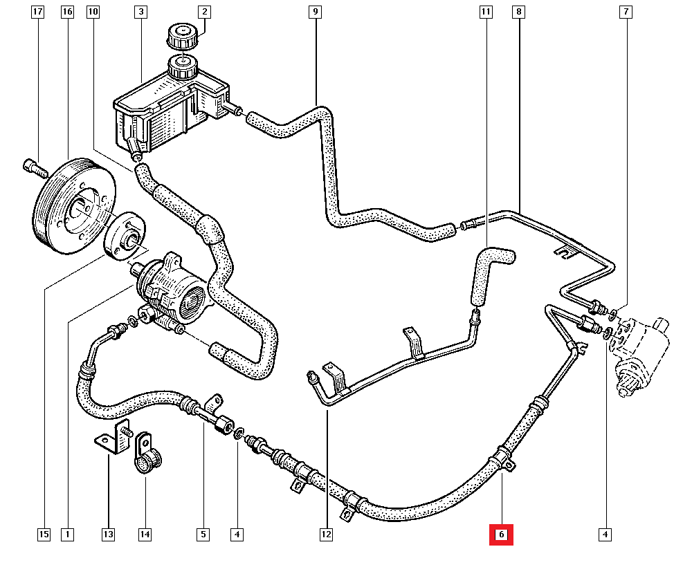 7700838873 - Tubo direcção assistida :: ALL4RENAULT