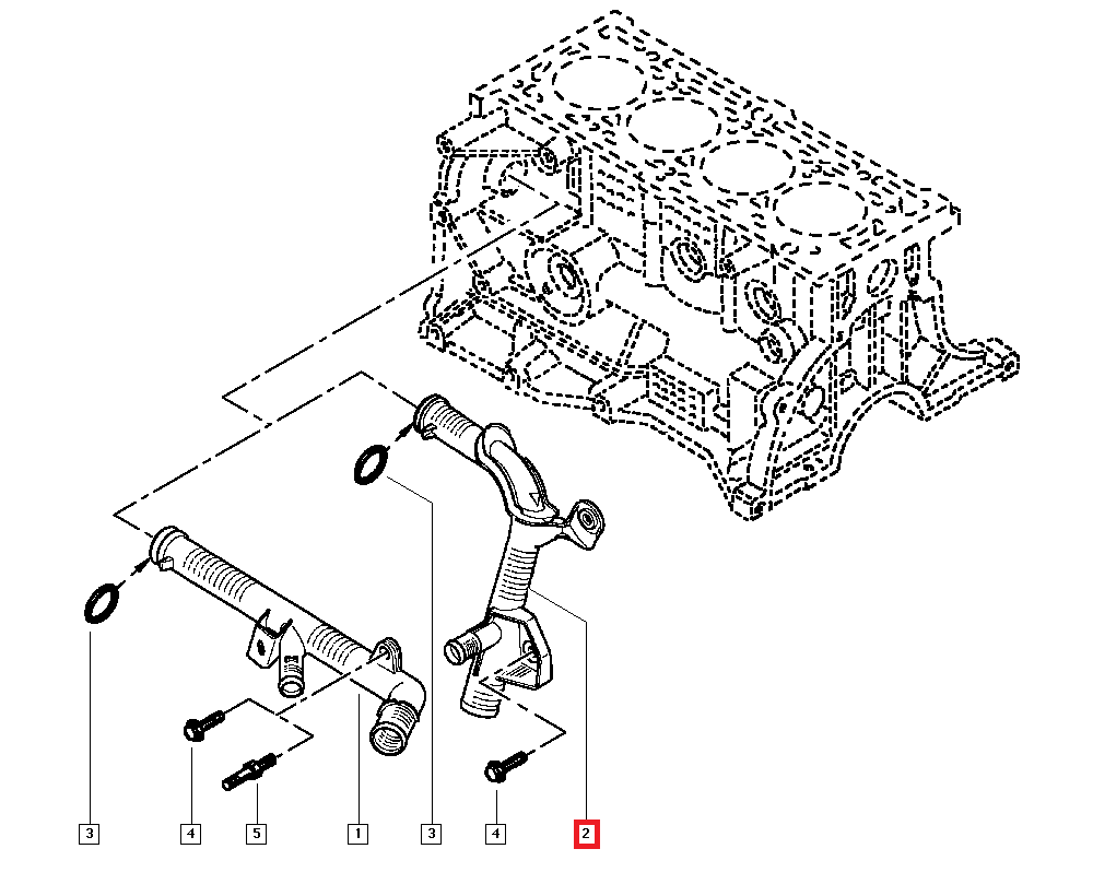 8200408549 - Tubo plástico (2 ligações) :: ALL4RENAULT
