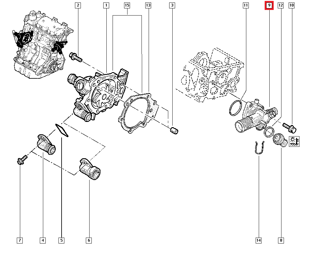 7700110716 - Caixa termostato :: ALL4RENAULT