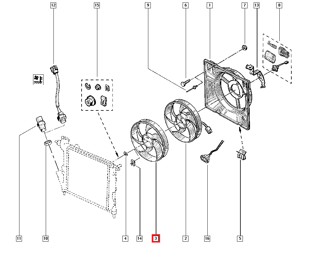 7700784652 - Ventoinha 375mm (Furo 8mm) :: ALL4RENAULT