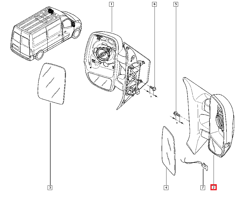 963016903R - Capa espelho exterior direito :: ALL4RENAULT