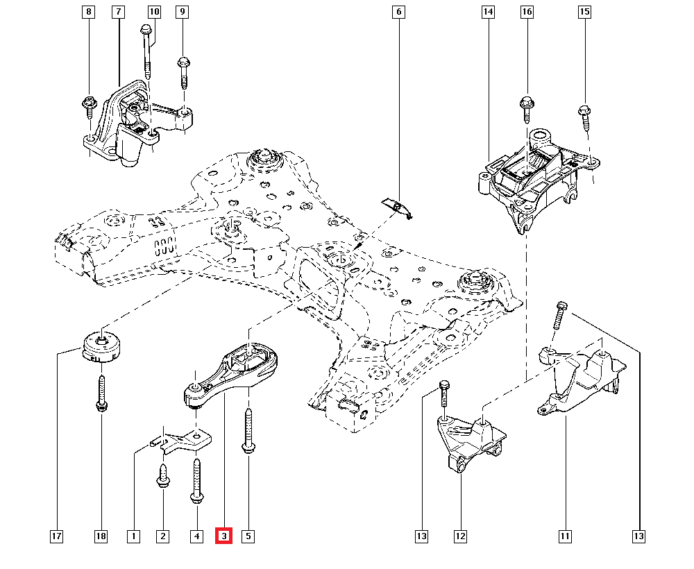 112380004R - Apoio motor frente :: ALL4RENAULT