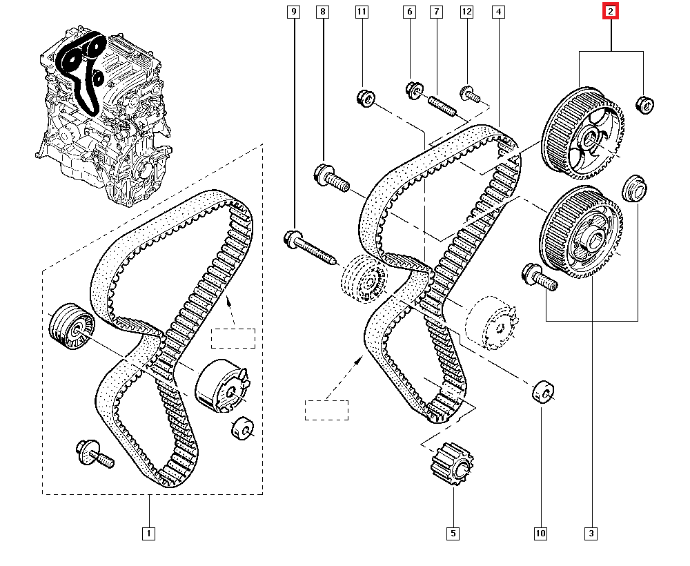 8200020968 - Carreto 38 dentes 113,50x30mm árvore cames :: ALL4RENAULT
