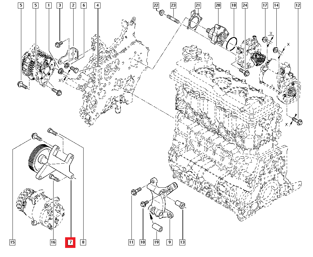 7701057895 - Poli 7PK :: ALL4RENAULT