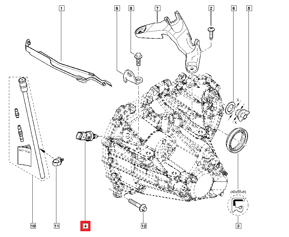 8200177718 - Interruptor luz marcha trás :: ALL4RENAULT