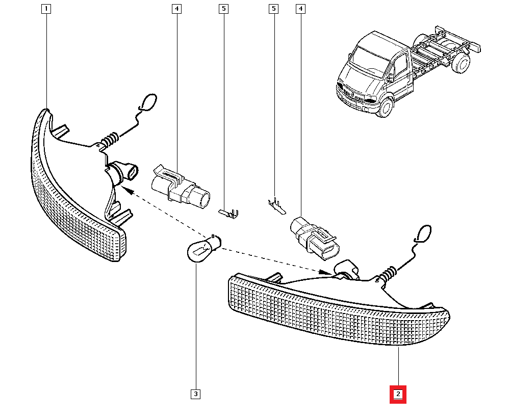 8200263356 - Farolim frente YORKA esquerdo :: ALL4RENAULT